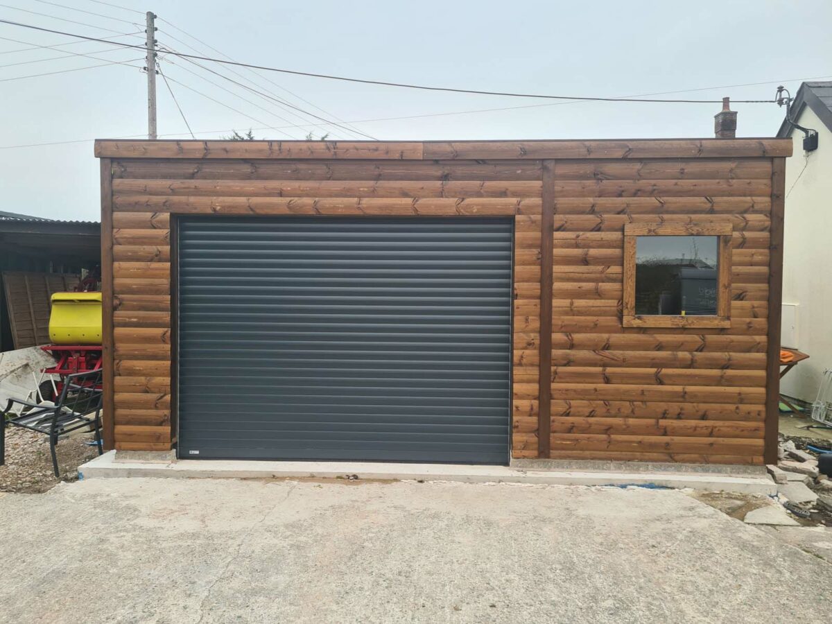 Roller Shutter Garage - Harrisend Timber Buildings Ltd